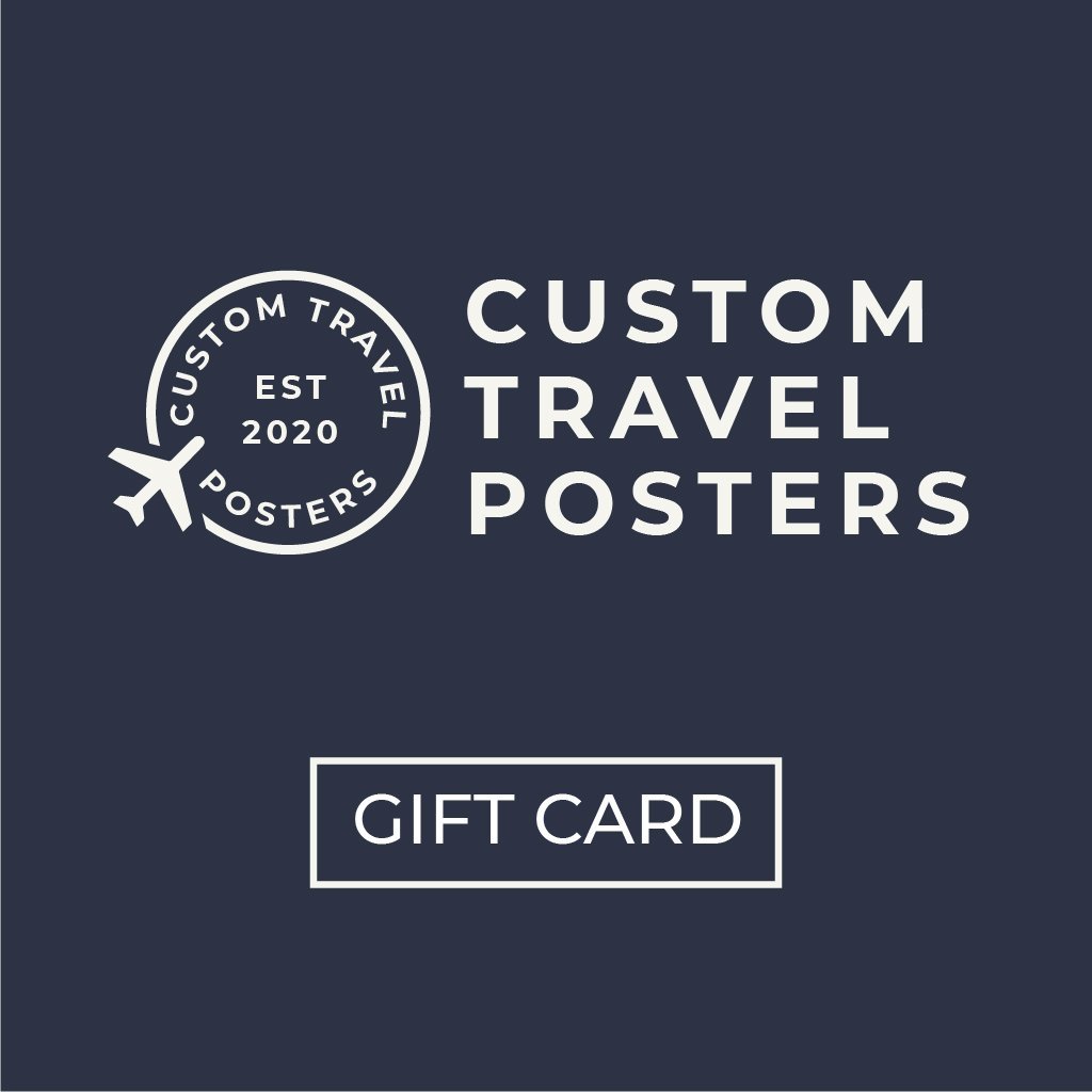 Custom Travel Posters Gift Card